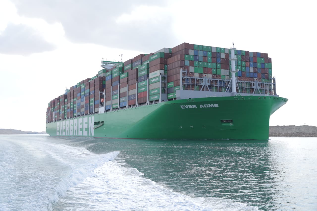 Watch: World's largest containership squeezes through Suez Canal ...