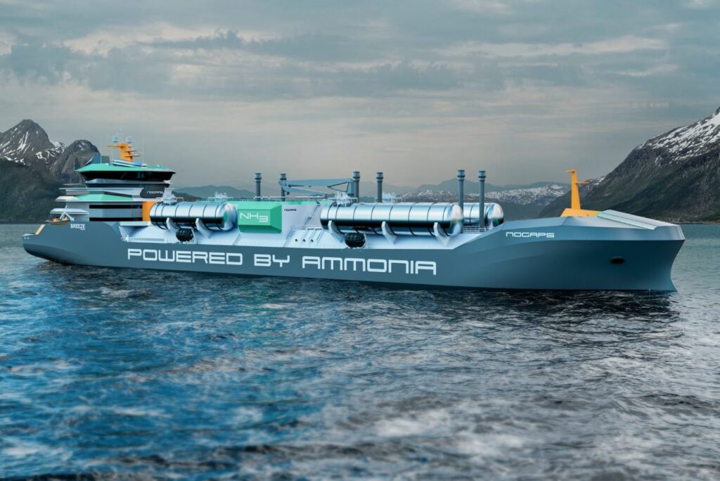 Ship design for NoGAPS ammonia-fueled gas carrier comes to light ...