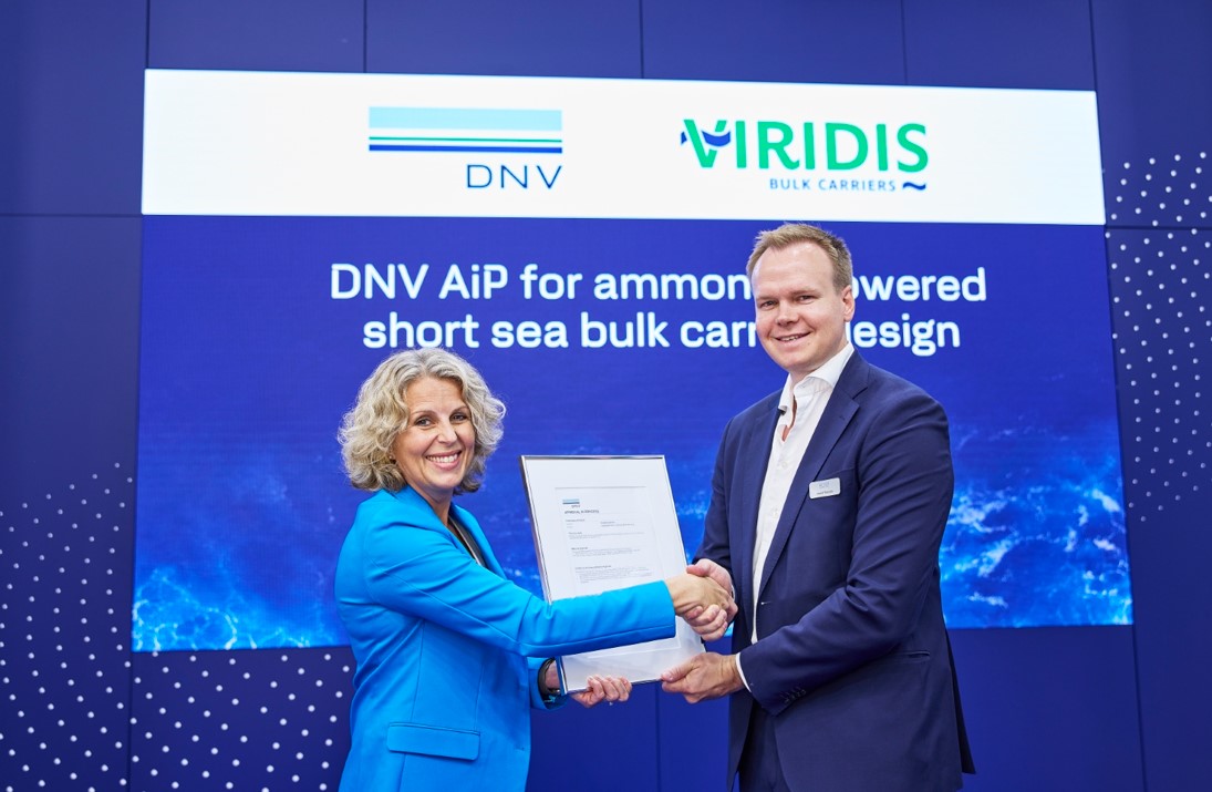 Viridis Bulk Carriers gets DNV's green light for ammonia-fuelled short ...