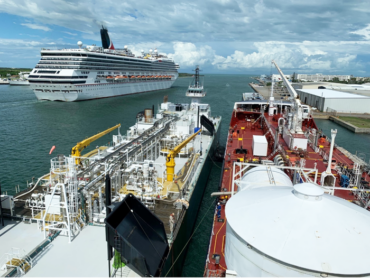 World's largest LNG bunkering vessel refuels first VLCC in milestone ...