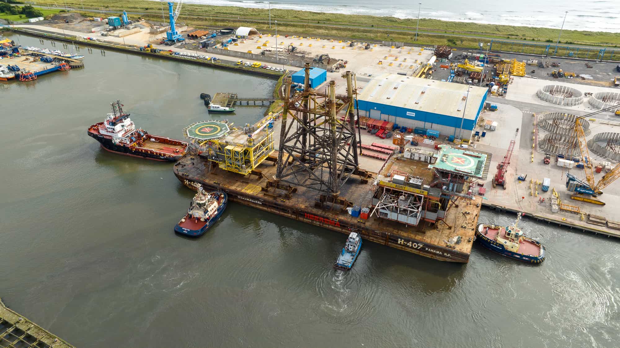 Port of Blyth’s largest oil & gas decom gig underway for three North ...