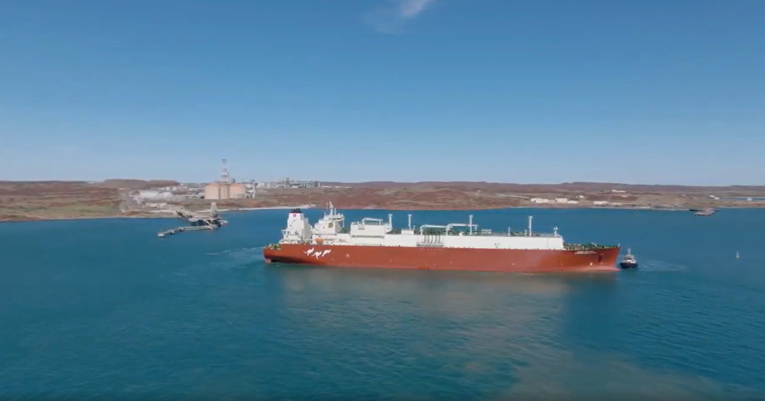 WATCH: Woodside receives new vessel at Pluto LNG with open arms ...