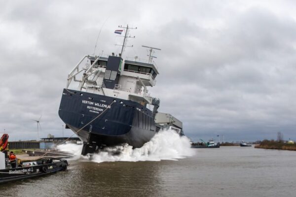 Vertom's seventh diesel-electric vessel launched at Dutch shipyard ...