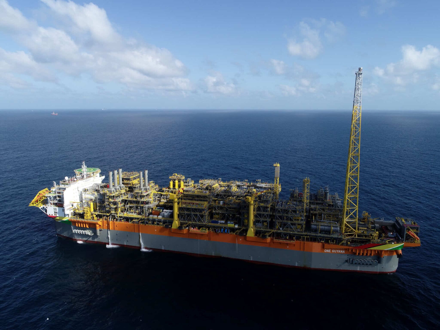 SBM Offshore FPSO up and running in Guyana: First oil gushes out of ...